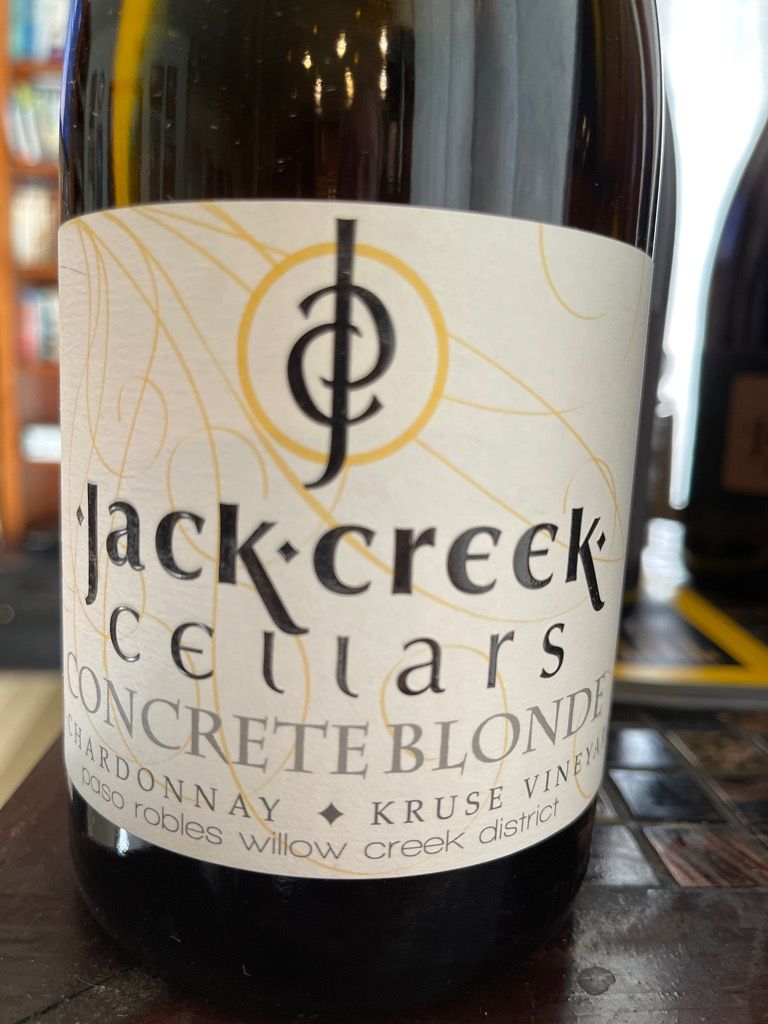 2020 Jack Creek Cellars Chardonnay Concrete Blonde Central Coast, USA ...