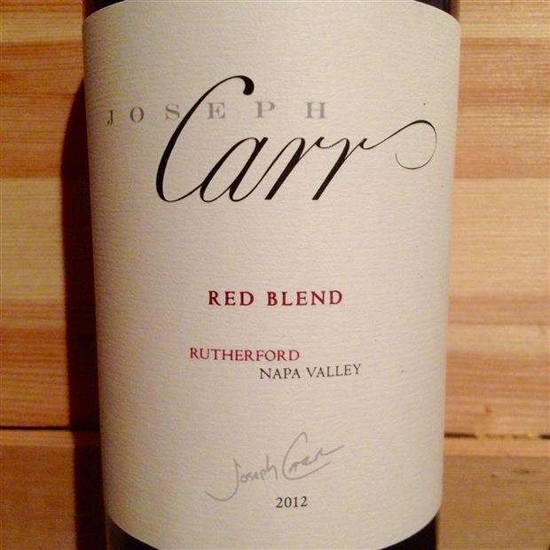 2012 Joseph Carr, USA, California, Napa Valley, Rutherford - CellarTracker