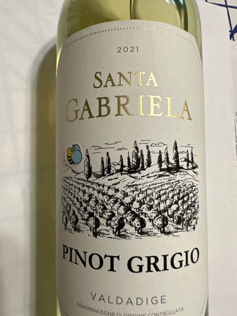 2020 Santa Gabriela Pinot Grigio, Italy, Trentino-Alto Adige, Trentino ...