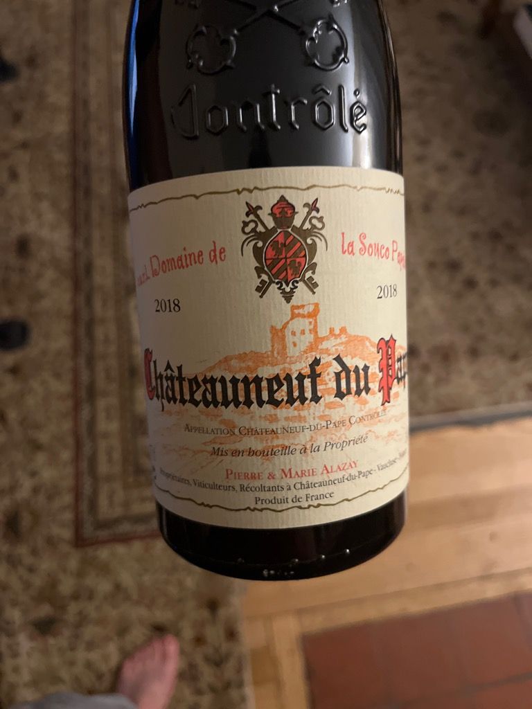 2017 Domaine de la Souco Papale Châteauneuf-du-Pape, France, Rhône ...