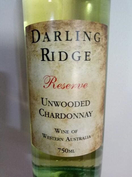 NV Darling Ridge Chardonnay, Australia, Western Australia, South West ...