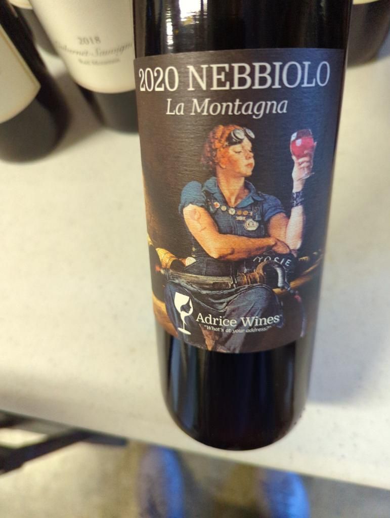2020 Adrice Wines Nebbiolo La Montagna, USA, Washington, Columbia ...