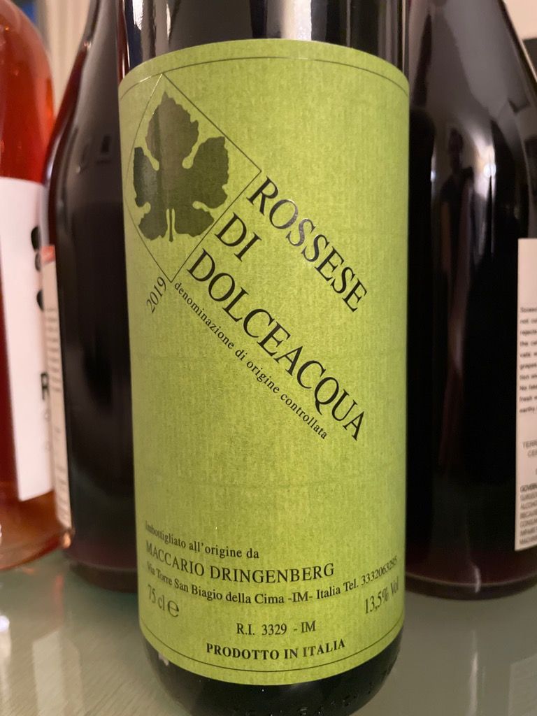 2019 Maccario - Dringenberg Rossese di Dolceacqua, Italy, Liguria ...