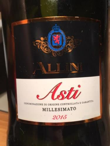 2015 Allini Asti Spumante Millesimato, Italy, Piedmont, Asti, Asti ...