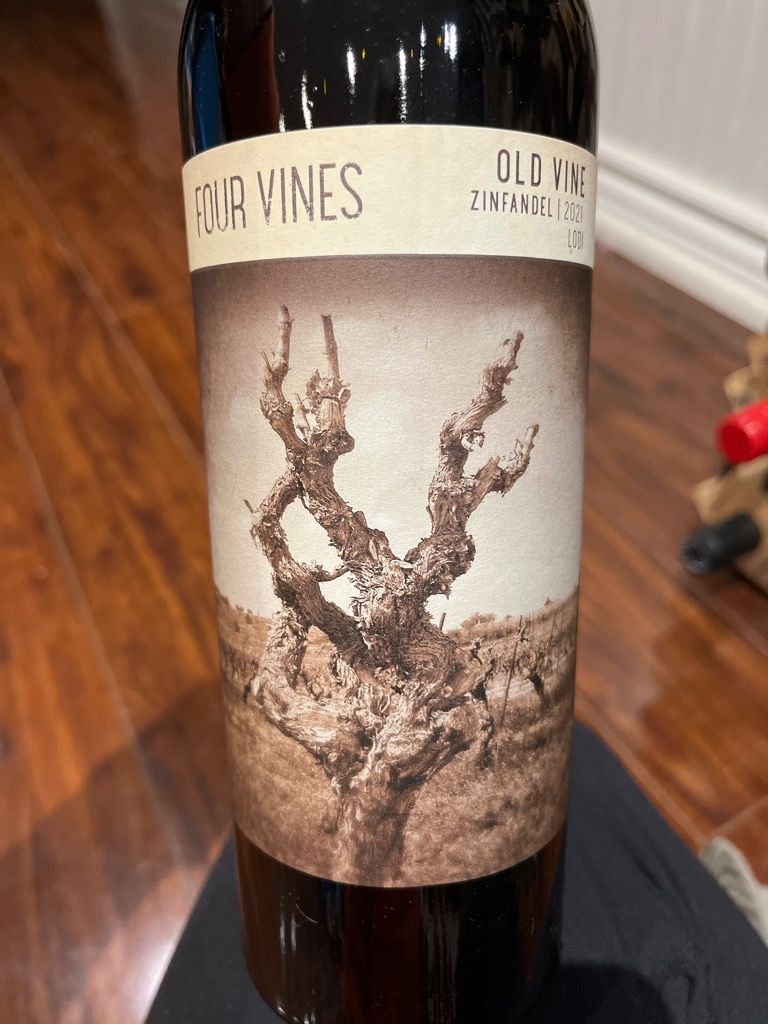 2021 Four Vines Zinfandel Old Vine Lodi, USA, California, Central ...