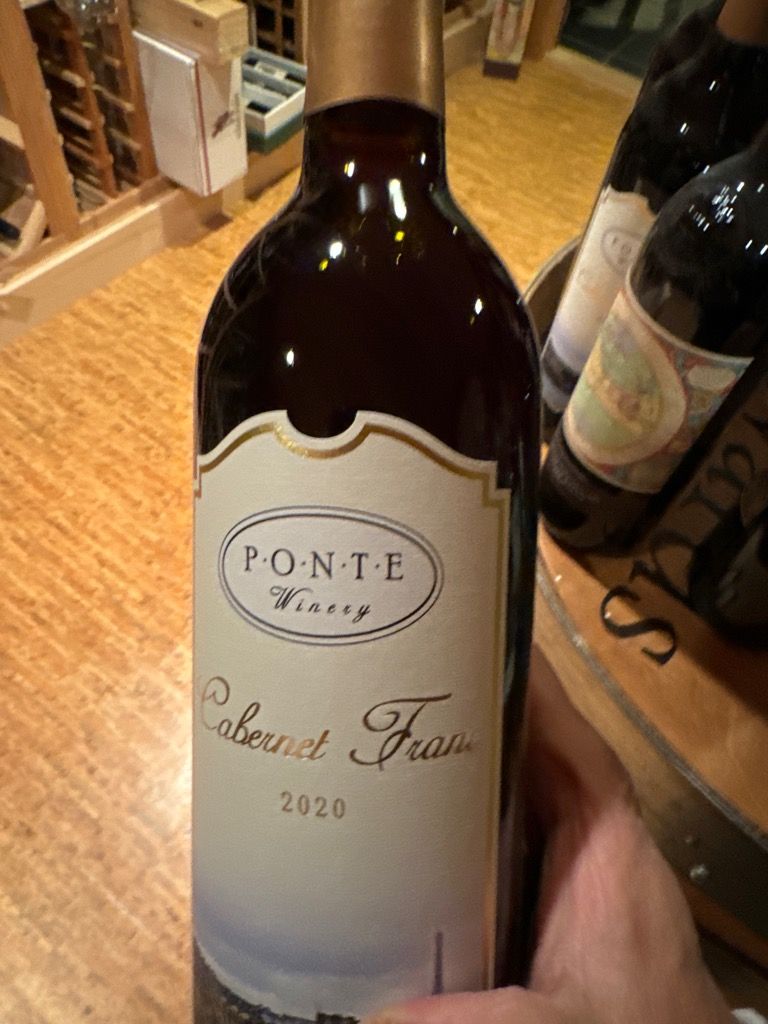 2021 Ponte Winery Cabernet Franc, USA, California, South Coast ...