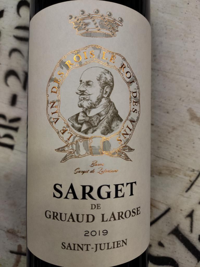 2019 Château Gruaud Larose Sarget de Gruaud Larose, France, Bordeaux ...