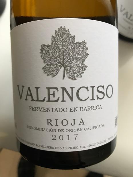 2017 Compañía Bodeguera Valenciso Rioja Blanco, Spain, La Rioja, La ...