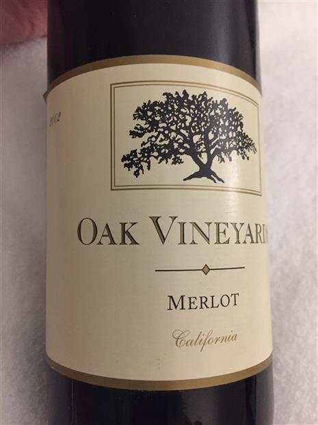 2002 Oak Vineyards Merlot, USA, California - CellarTracker