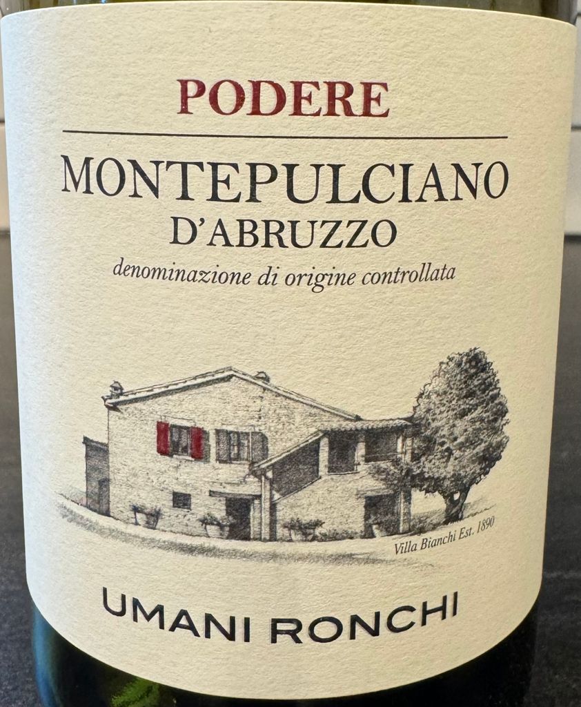2022 Umani Ronchi Montepulciano d'Abruzzo Podere, Italy, Abruzzi ...