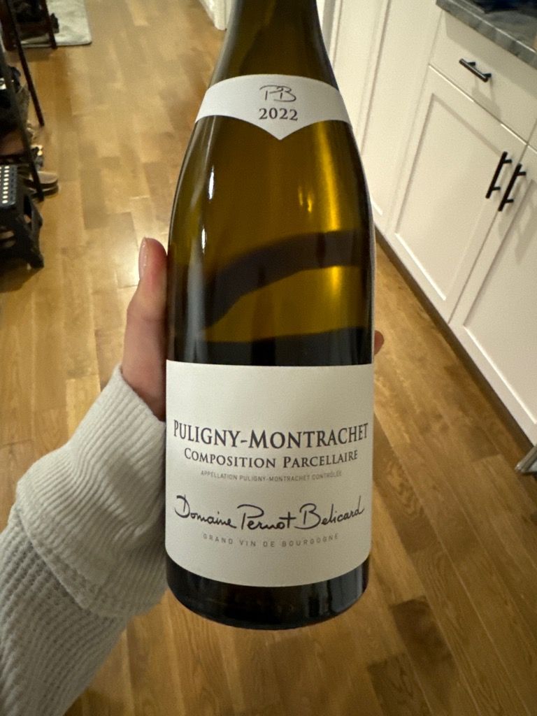 2022 Domaine Pernot-Bélicard Puligny-Montrachet Composition Parcellaire ...