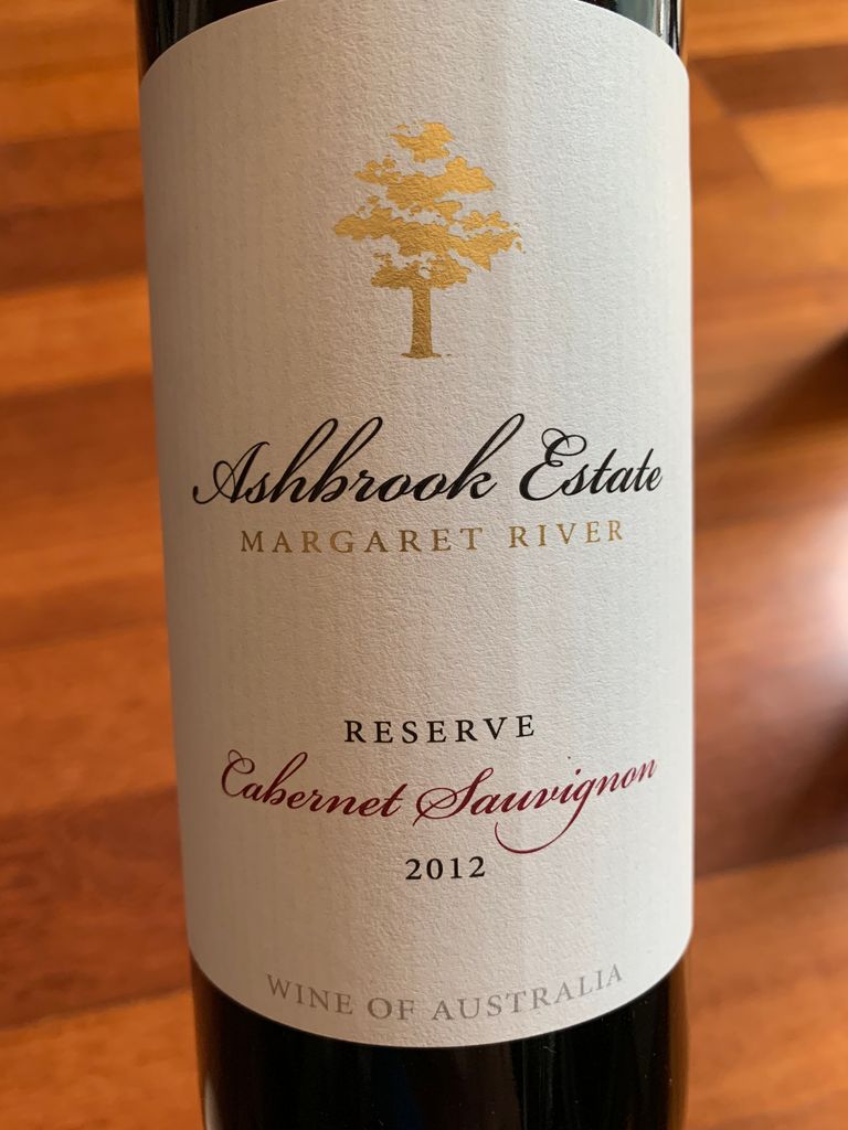 2012 Ashbrook Estate Cabernet Sauvignon Estate Reserve, Australia ...