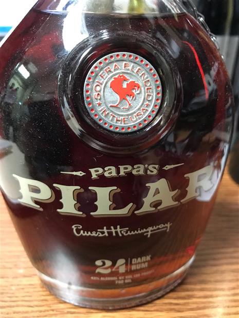 NV Hemingway Rum Company Papa's Pilar Dark Rum 24 years old, USA ...