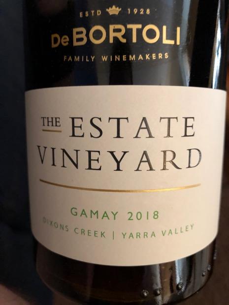 2018 De Bortoli Gamay The Estate Vineyard, Australia, Victoria, Port Phillip, Yarra Valley ...