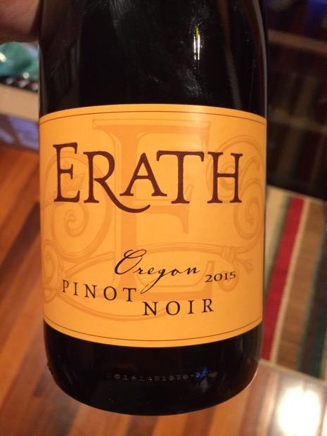 2015 Erath Pinot Noir Oregon, USA, Oregon - CellarTracker