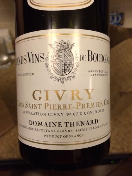 2009 Domaine Thenard Givry 1er Cru Les Bois Chevaux, France, Burgundy ...