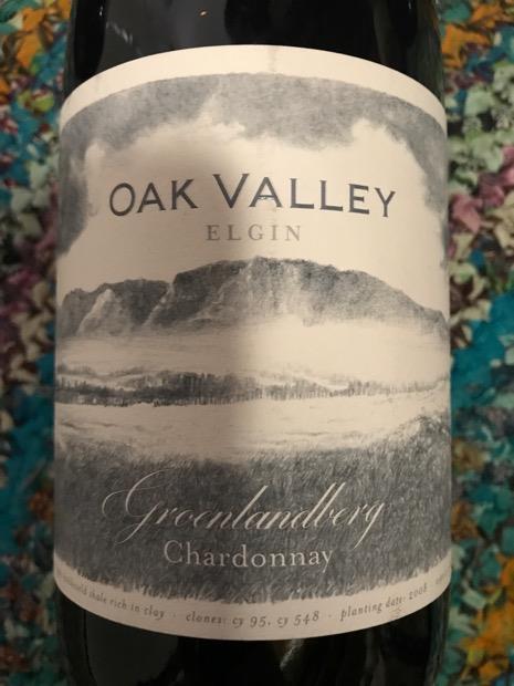2016 Oak Valley Wines Chardonnay Groenlandberg, South Africa, Cape ...