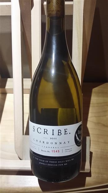 2011 Scribe Chardonnay, USA, California, Napa / Sonoma, Carneros ...