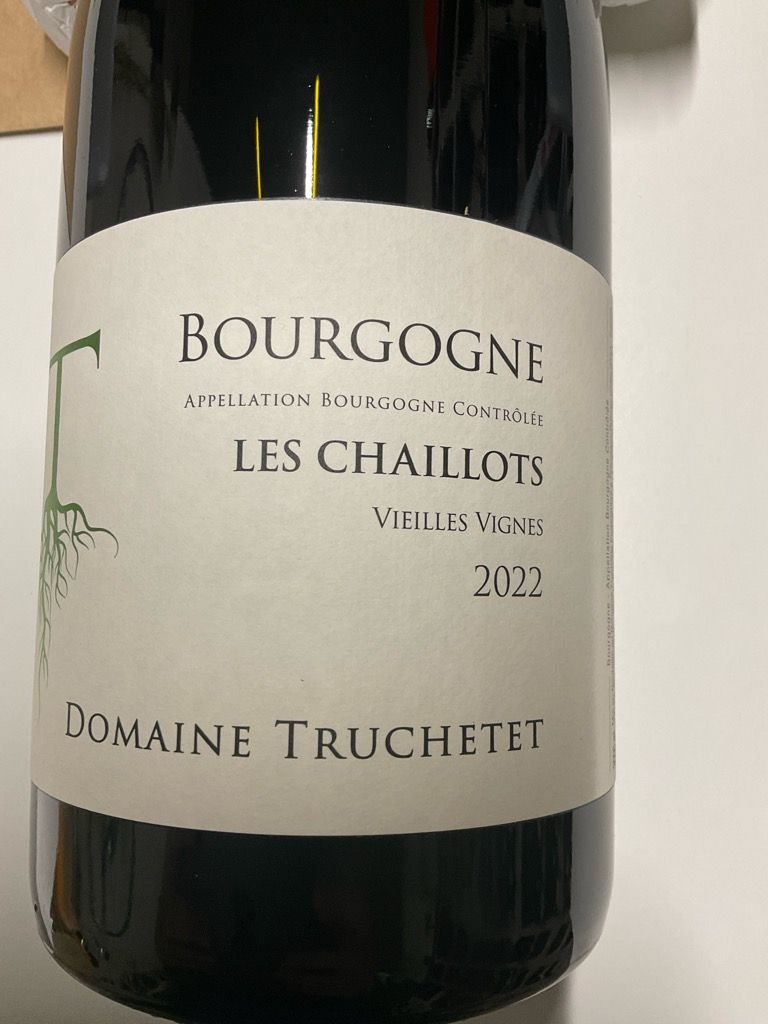 2023 Domaine Truchetet Bourgogne Les Chaillots Vieilles Vignes, France, Burgundy, Bourgogne ...