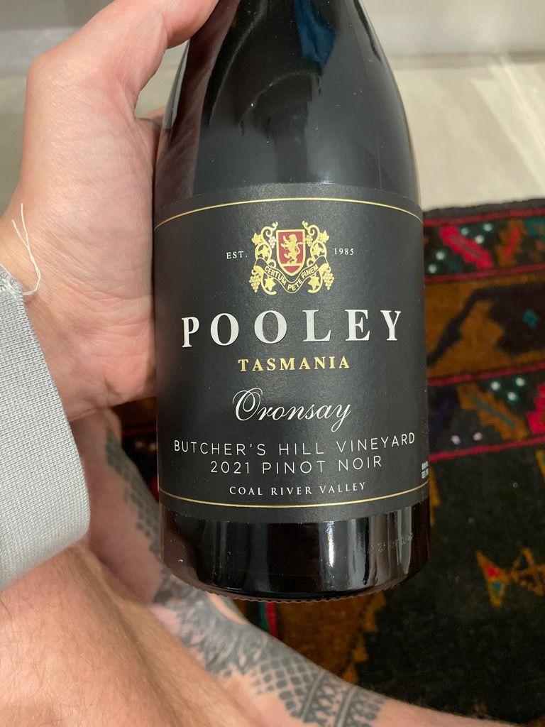 2021 Pooley Pinot Noir Butcher's Hill Oronsay, Australia, Tasmania ...