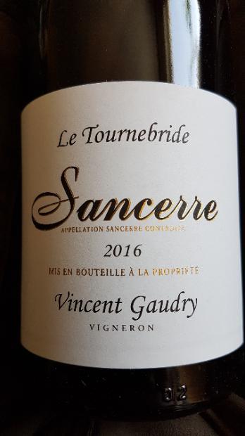 2016 Vincent Gaudry Sancerre Le Tournebride, France, Loire Valley ...
