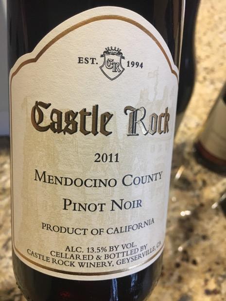 2011 Castle Rock Pinot Noir Mendocino County, USA, California, North ...