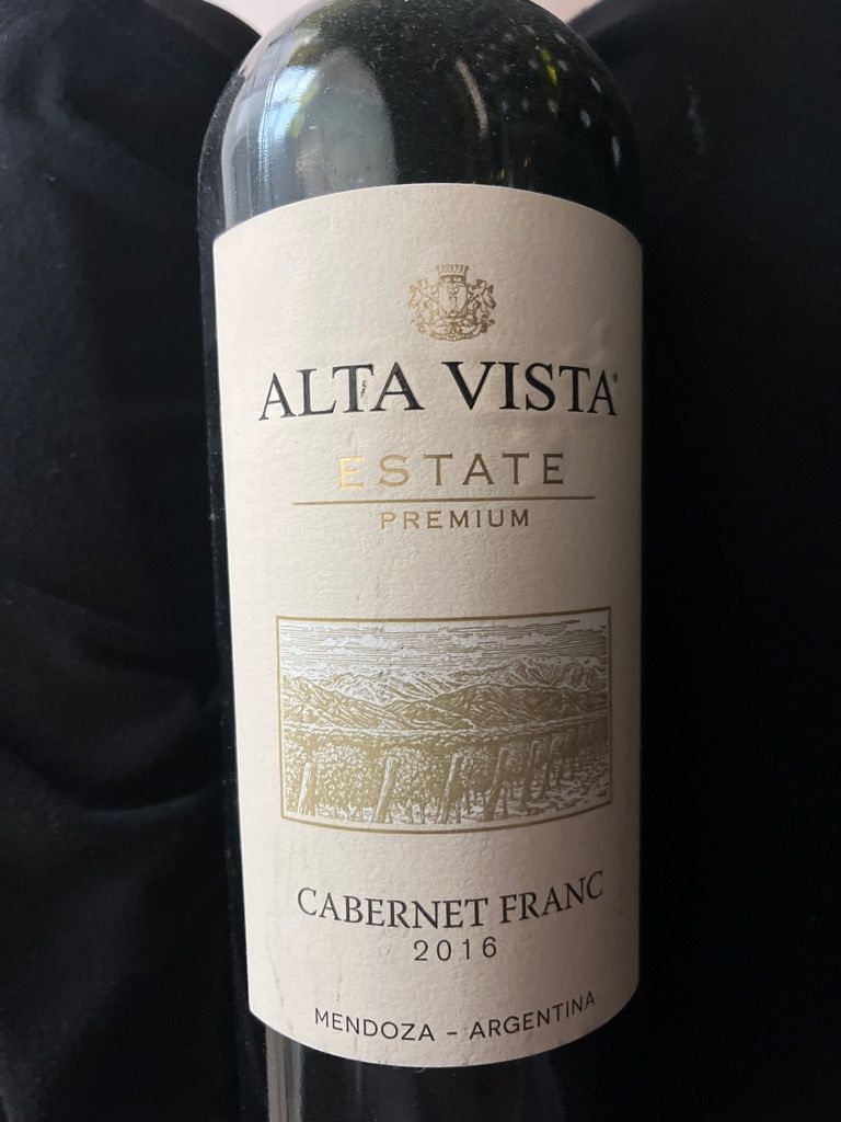 2016 Vista Flores Estate Cabernet Franc Altamira de los Andes Reserve ...