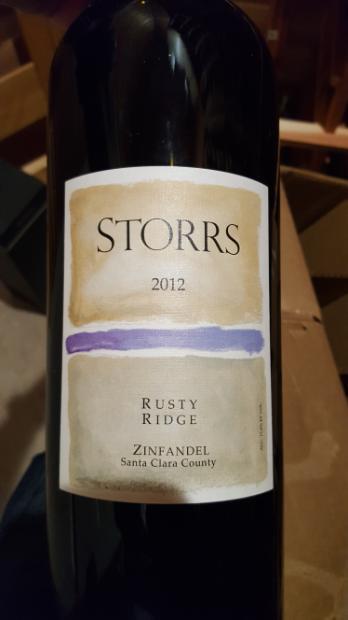 2012 Storrs Zinfandel Rusty Ridge, USA, California, Central Coast ...