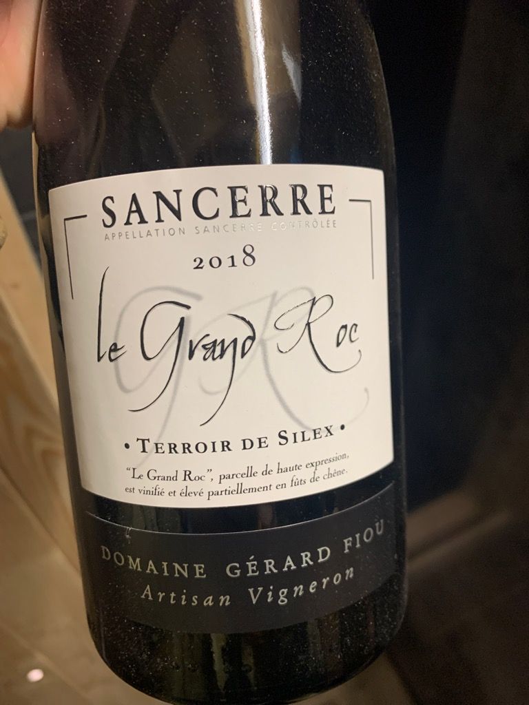 2018 Domaine Gerard Fiou Sancerre Silex Le Grand Roc, France, Loire ...
