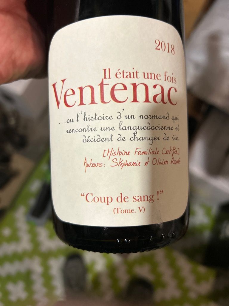 2018 Maison Ventenac Cabernet Sauvignon Coup de Sang, France, Languedoc Roussillon, Vin de Pays ...