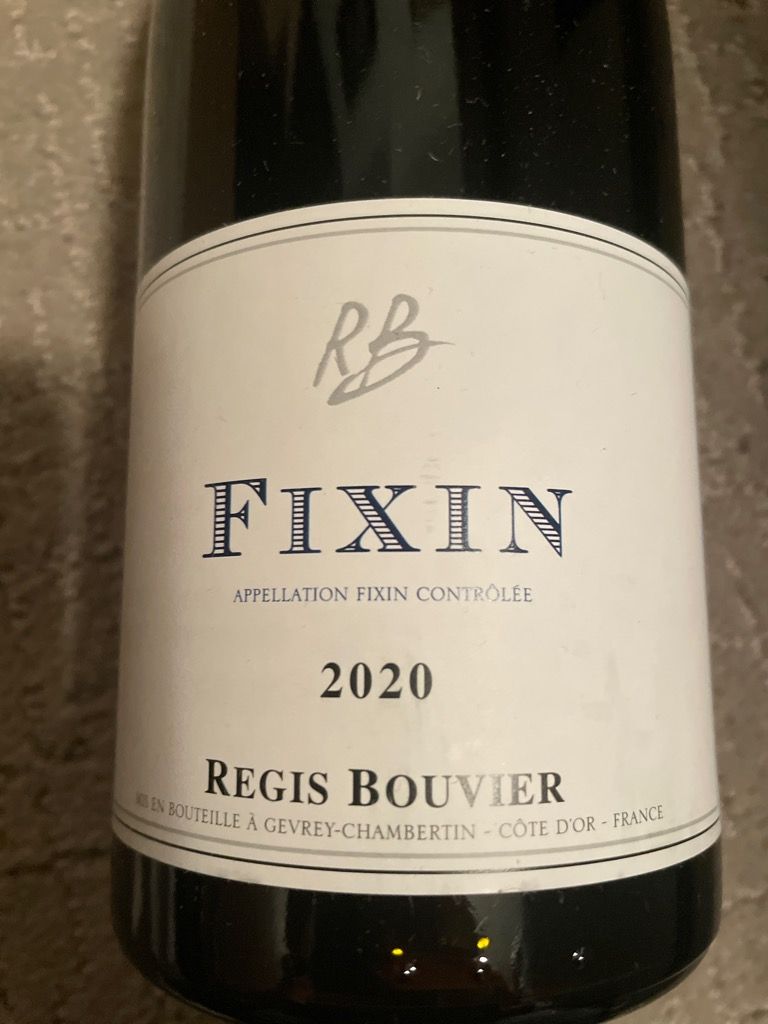 2020 Régis Bouvier Fixin, France, Burgundy, Côte de Nuits, Fixin ...