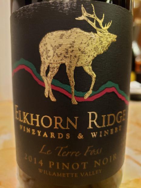 2018 Elkhorn Ridge Pinot Noir Le Terre Foss, USA, Oregon, Willamette ...