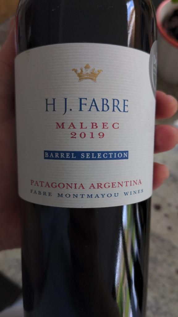 2019 Fabre Montmayou Malbec HJ Fabre Barrel Selection, Argentina ...