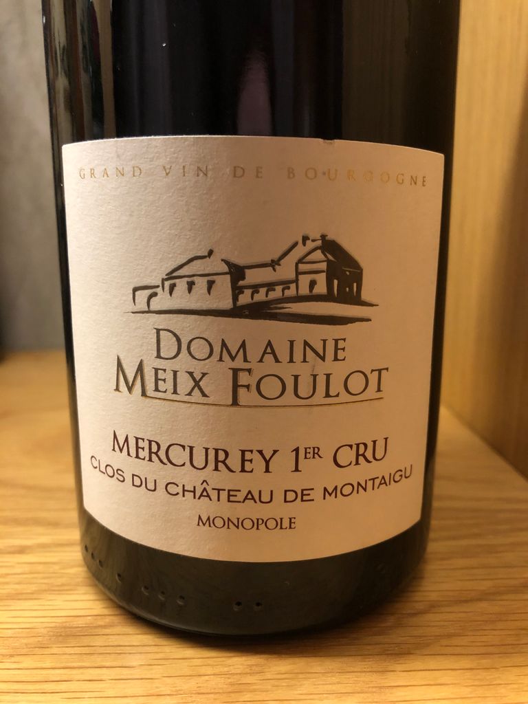 2013 Domaine du Meix-Foulot Mercurey 1er Cru Clos du Château de ...