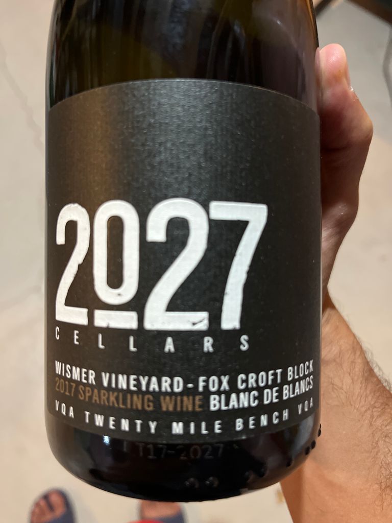 2017 2027 Cellars Chardonnay Blanc de Blancs Wismer Vineyard - Fox ...