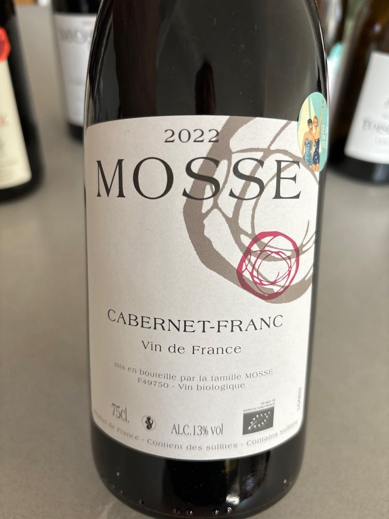 2023 Agnès et René Mosse Cabernet Franc, France, Loire Valley, Vin de ...