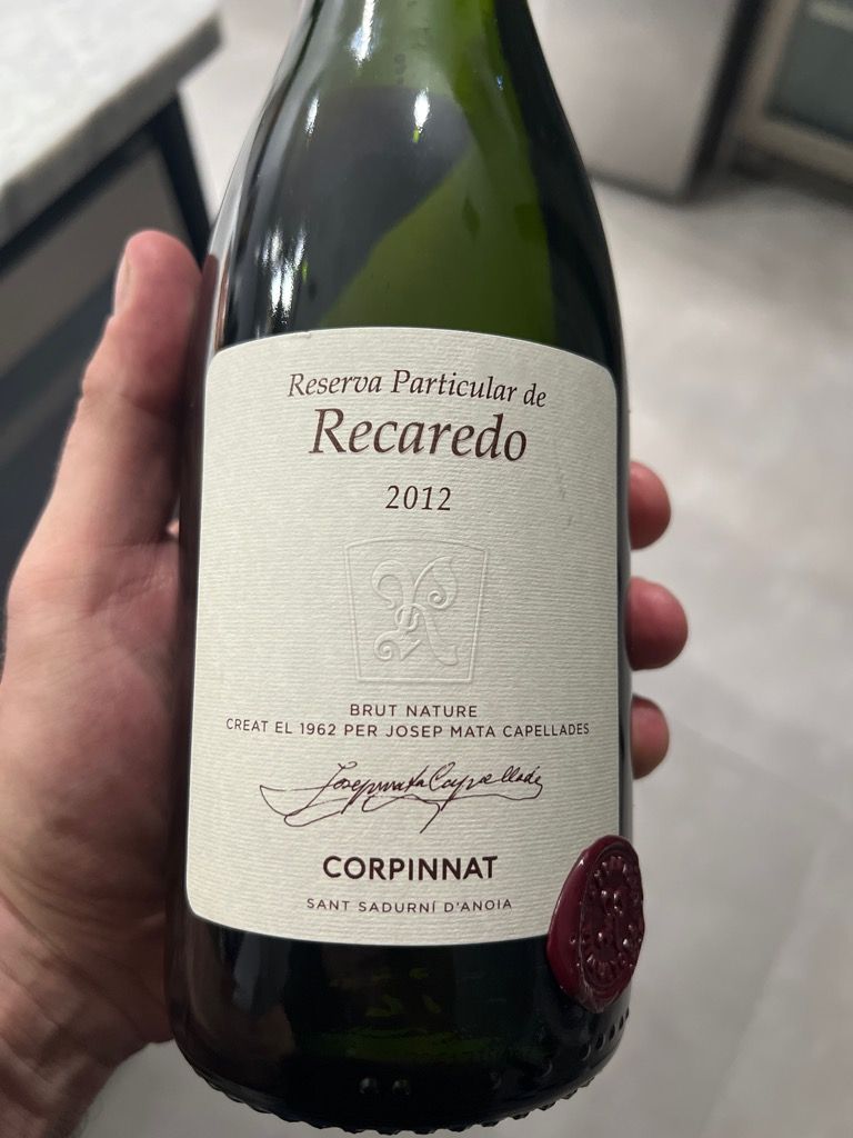 2012 Recaredo Corpinnat Reserva Particular de Recaredo, Spain ...