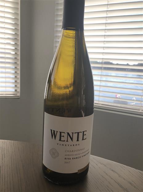 2017 Wente Vineyards Chardonnay Single Vineyard Riva Ranch, USA ...