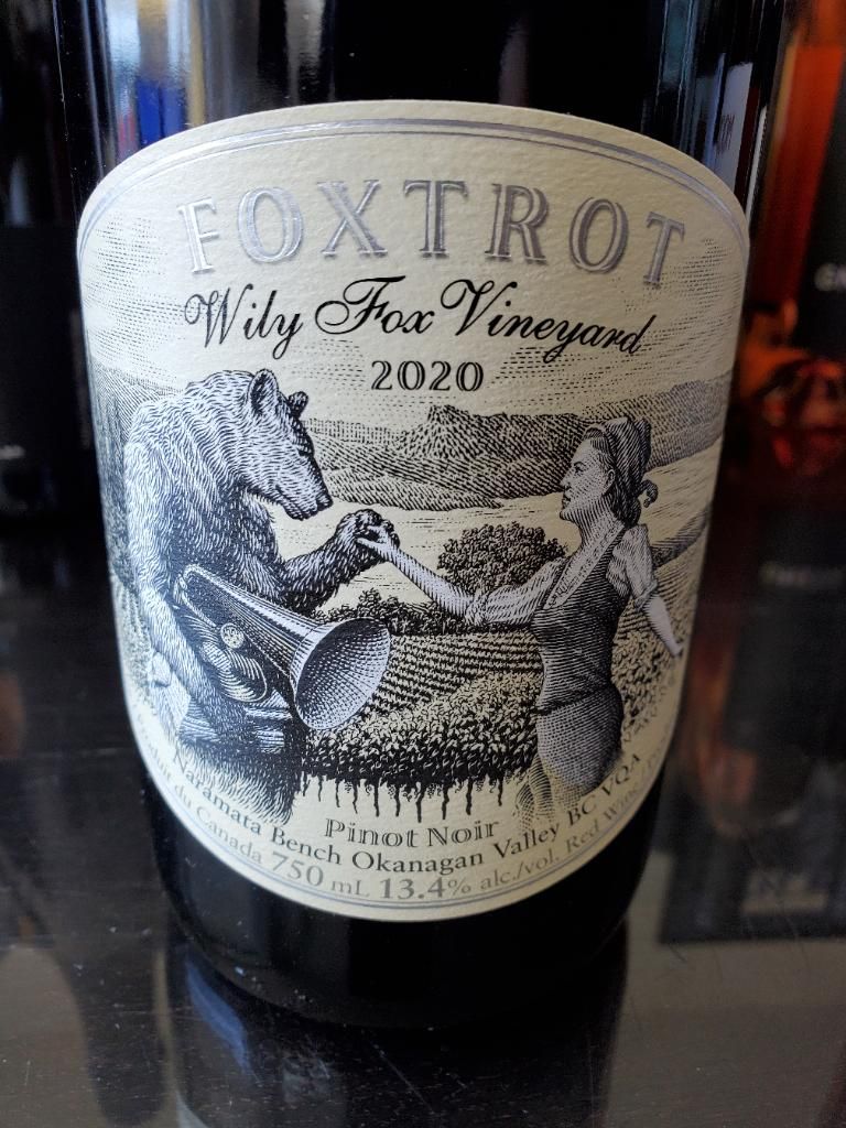 2020 Foxtrot Pinot Noir Reimer Vineyard, Canada, British Columbia ...