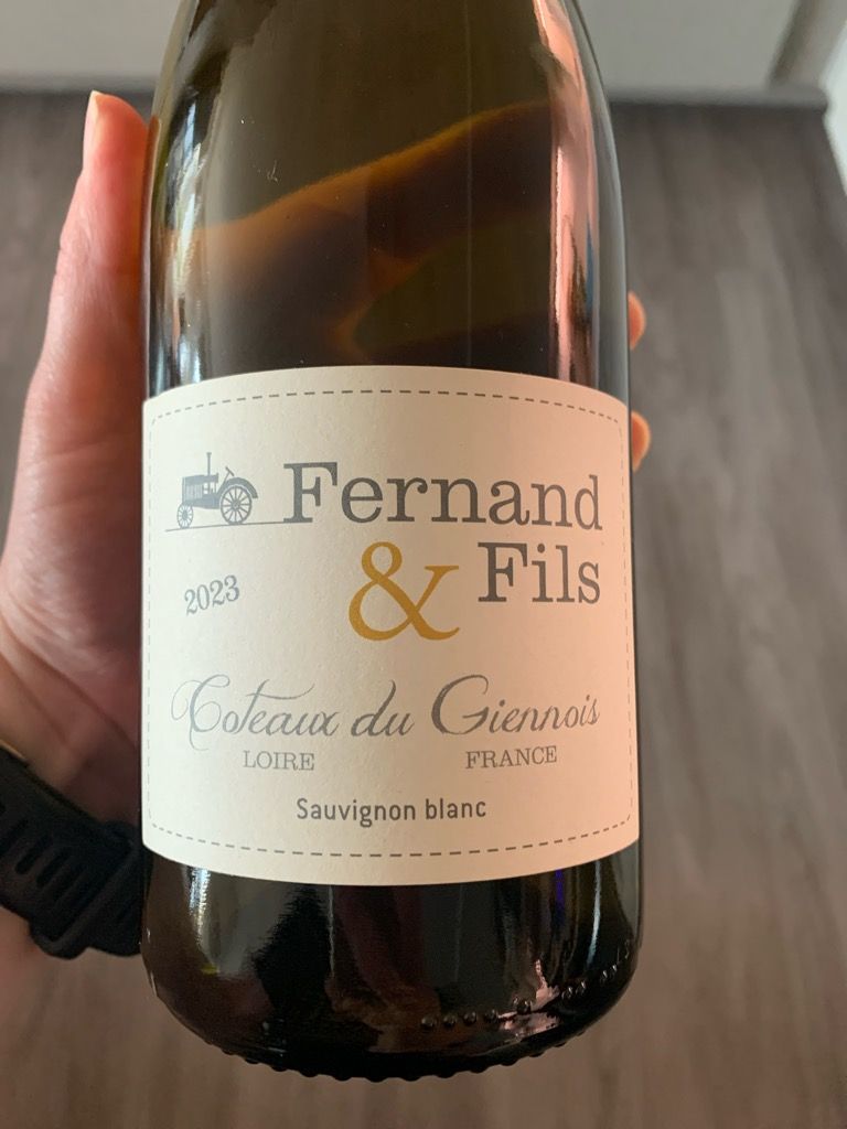 2021 Fernand & sons Coteaux du Giennois Blanc, France, Loire Valley ...