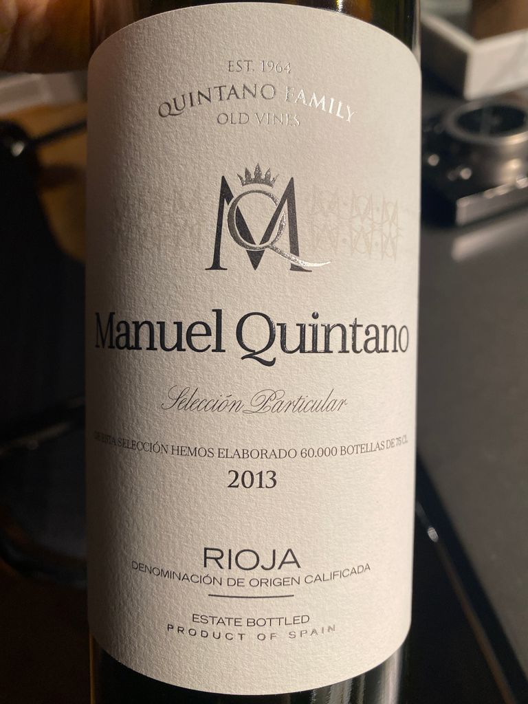 2013 Bodegas y Viñedos Labastida Rioja Manuel Quintano, Spain, La Rioja ...
