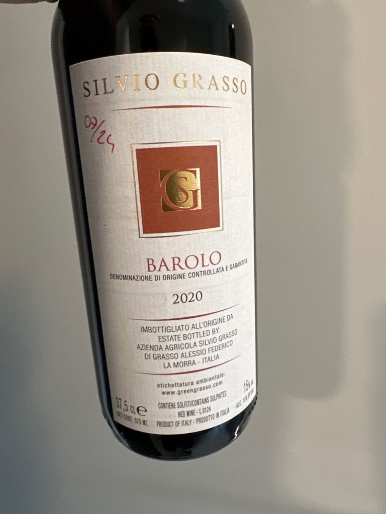 2020 Silvio Grasso Barolo Vigna Giachini, Italy, Piedmont, Langhe ...
