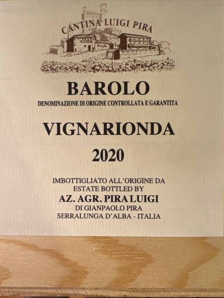 2020 Luigi Pira Barolo Vigna Rionda, Italy, Piedmont, Langhe, Barolo ...