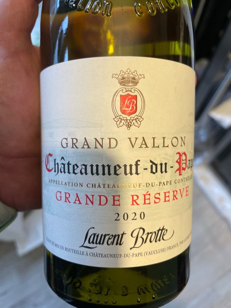 2020 Brotte Châteauneuf-du-Pape Blanc Les Hauts de Barville Domaine Barville, France, Rhône ...
