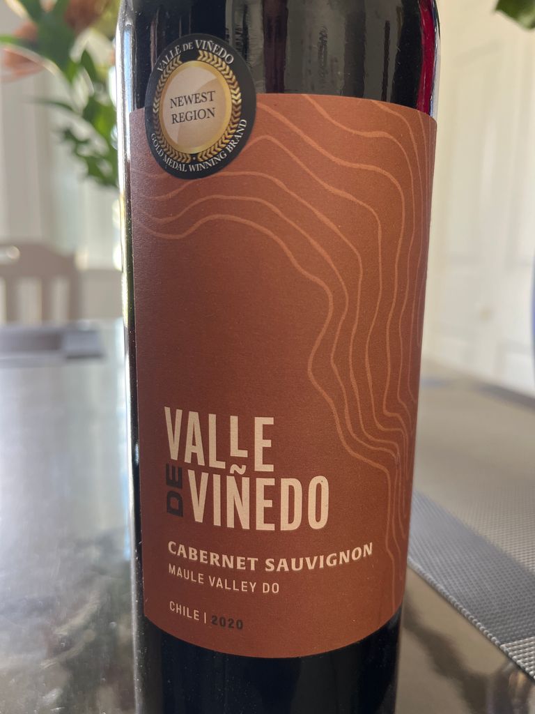 2020 Valle de Viñedo Cabernet Sauvignon, Chile, Maule Valley ...