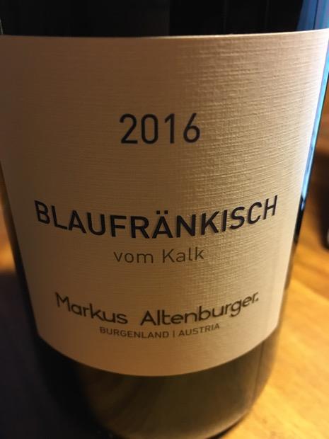 2016 Weingut Markus Altenburger Blaufränkisch vom Kalk, Austria ...