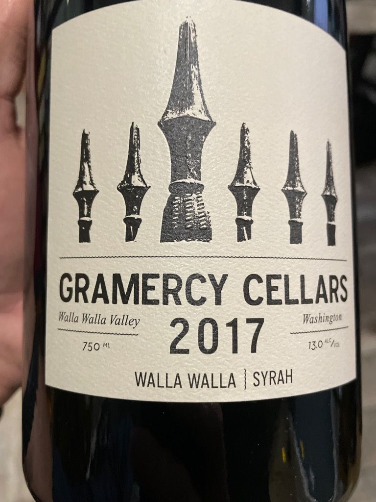 2017 Gramercy Cellars Syrah Walla Walla Valley, USA, Washington ...