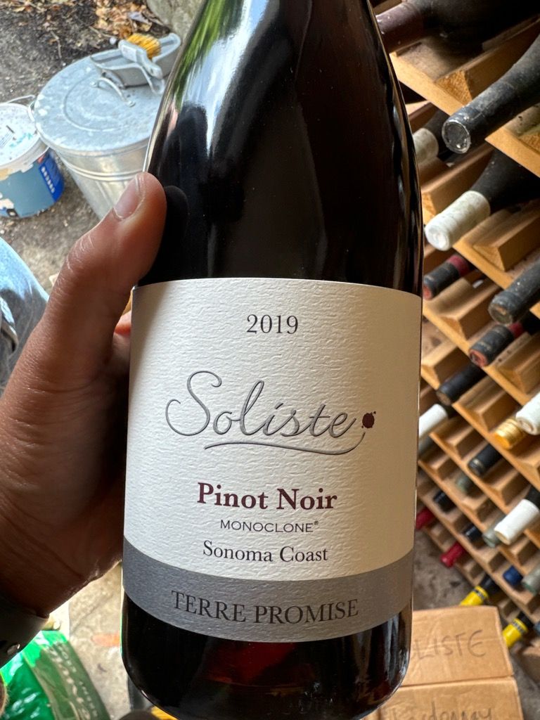 2018 Soliste Cellars Pinot Noir Monoclone Terre Promise, USA ...