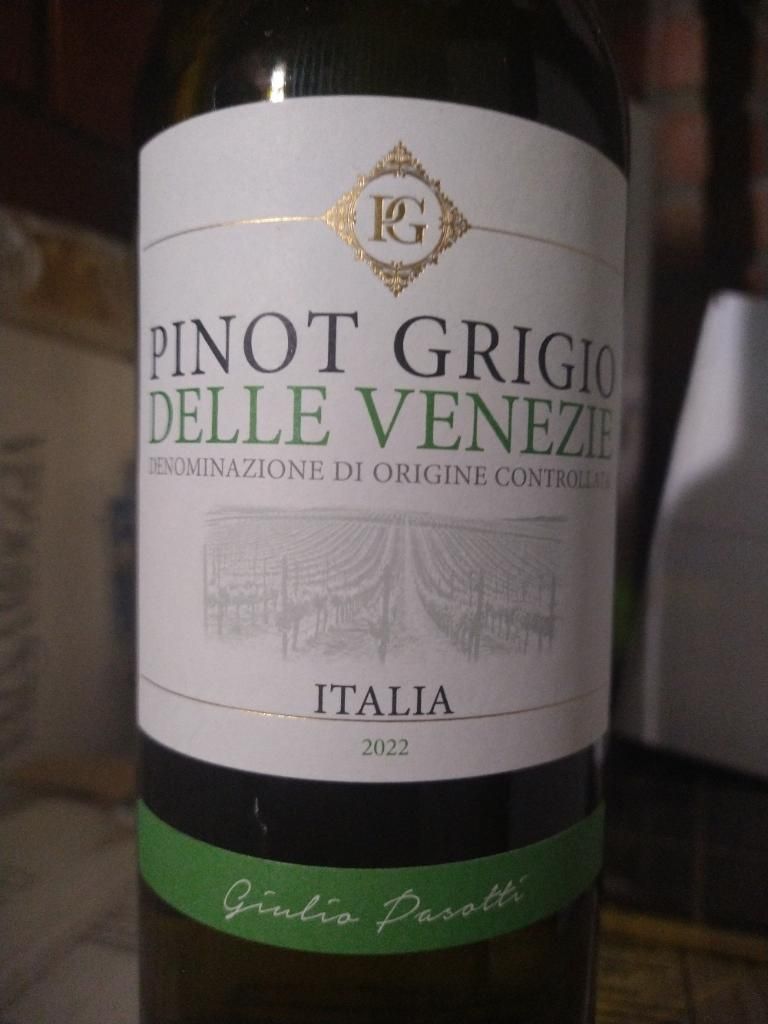 2022 Giulio Pasotti Pinot Grigio Delle Venezie, Italy, Delle Venezie ...