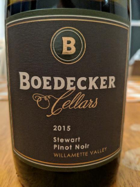 2015 Boedecker Cellars Pinot Noir Stewart, USA, Oregon, Willamette ...